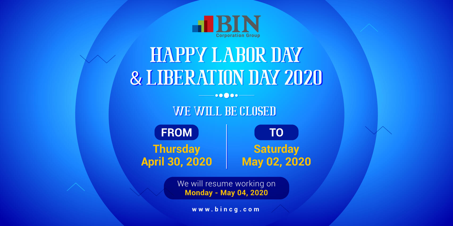 Liberation day & labour day 2020